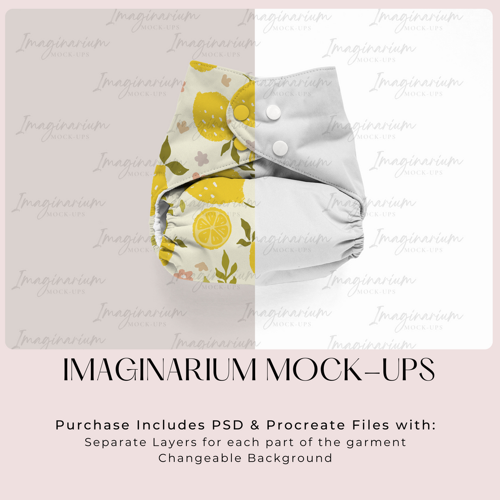 Cloth Diaper Front View Mock Up, Realistic Mockup for Photoshop and Pr ...