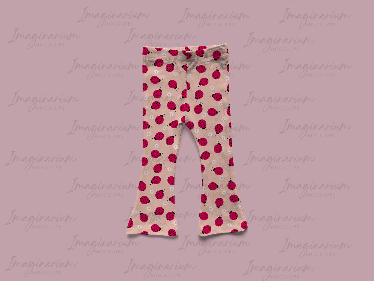 Slim Flare Pants Mock Up, Realistic Mockup for Photoshop and Procreate ...