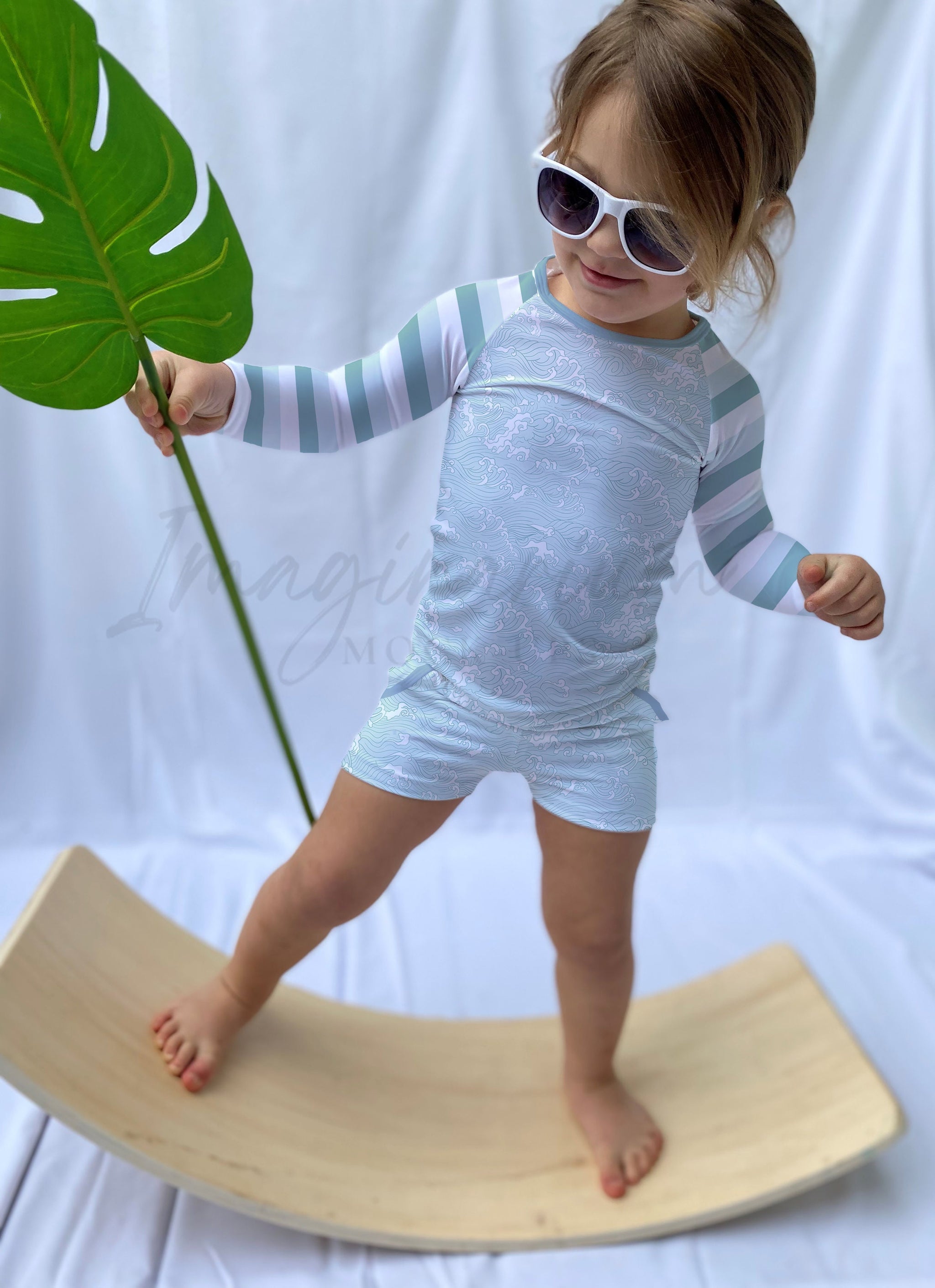 MODELED Rash Guard and Swim Shorts Mock Up, Realistic Clothing Mockup ...