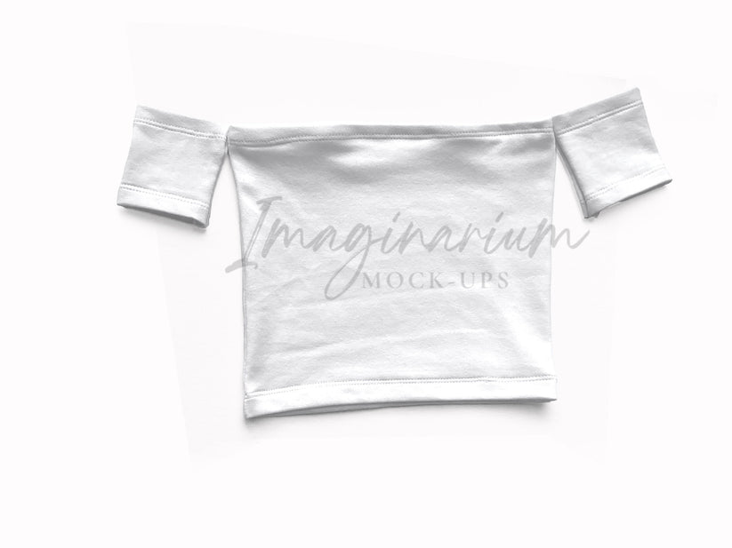 Tube Top with Optional Sleeves Mock Up, Realistic Mockup for Photoshop ...